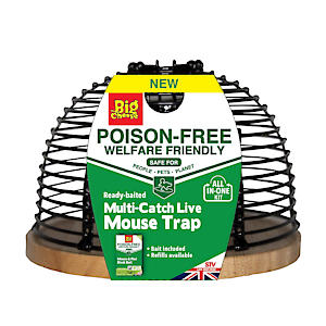 The Big Cheese Poison-Free, Live Catch, Ready-Baited Dome Multi-Catch ...